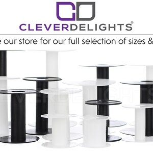 3 Pk 3.75 White Plastic Spools Large Empty Spools Thread Cord Chain ...