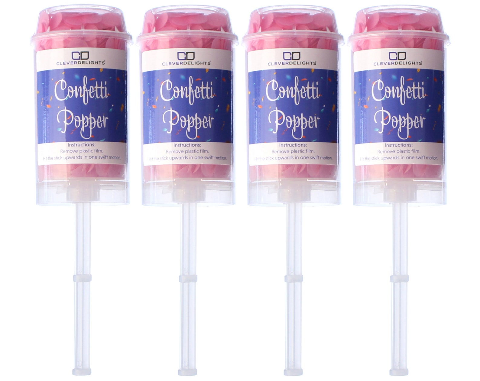 10 Pack Pink Confetti Poppers Gender Reveal Party - Etsy