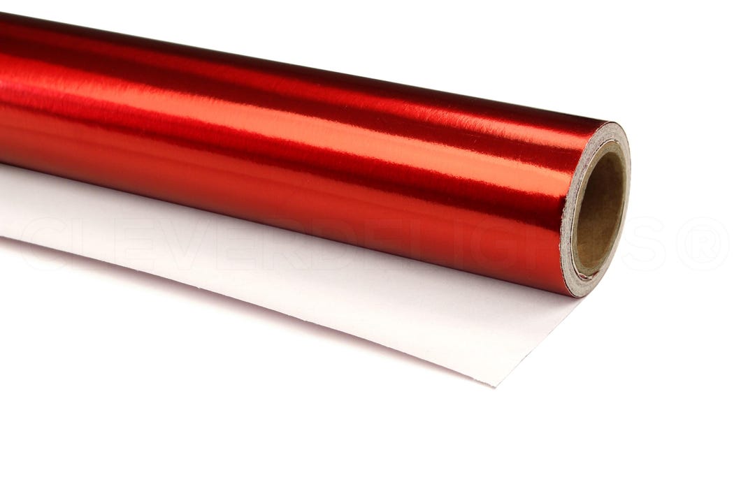 Metallic Red Wrapping Paper - 30" X 25ft - JUMBO Roll - 62.5 Sq Ft per ...
