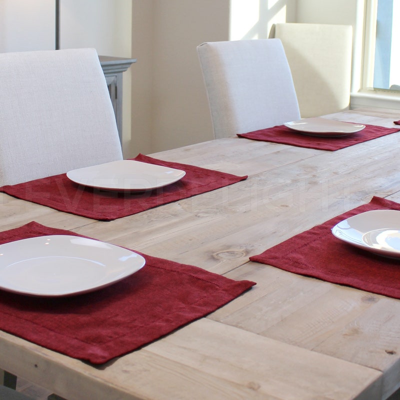 Red Placemat - Etsy