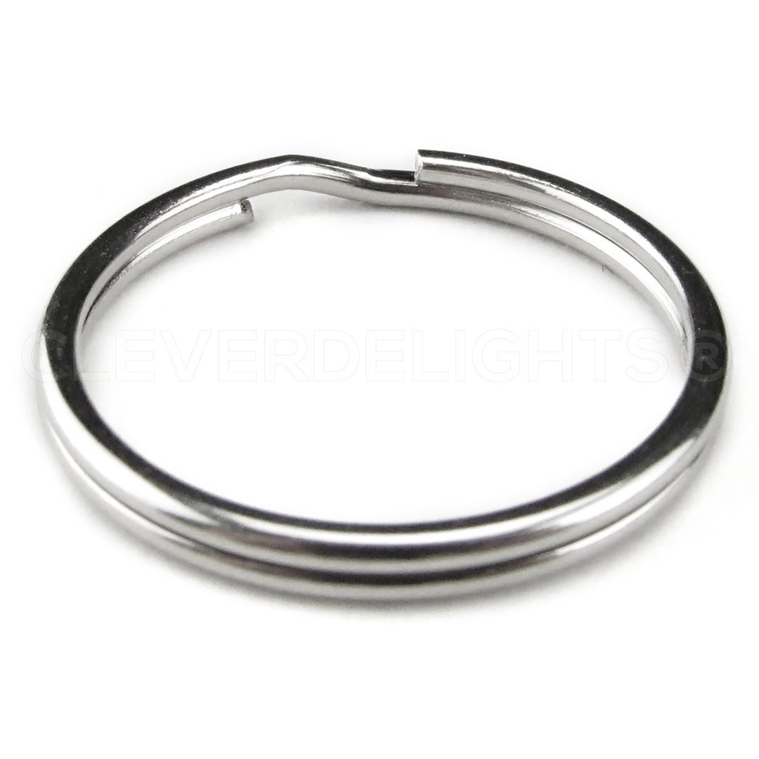 500 Pack - 1" Key Rings - 25mm Split Key Ring - Strong Key Chain Key ...