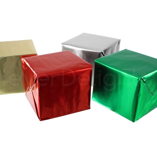 4 JUMBO Rolls Metallic Wrapping Paper 30 X 300 - Etsy