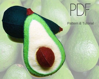 Felt Avocado Pattern | Etsy