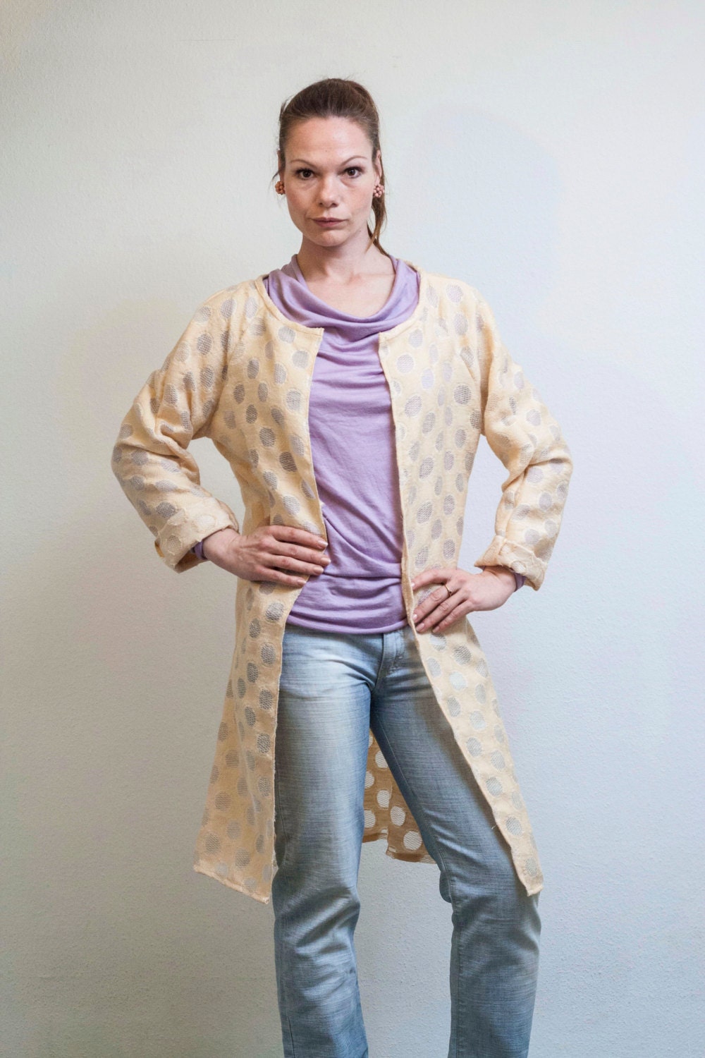 Sommermantel Yvory Elegant, Hochzetsmantel, champagner farbe, Lange ...