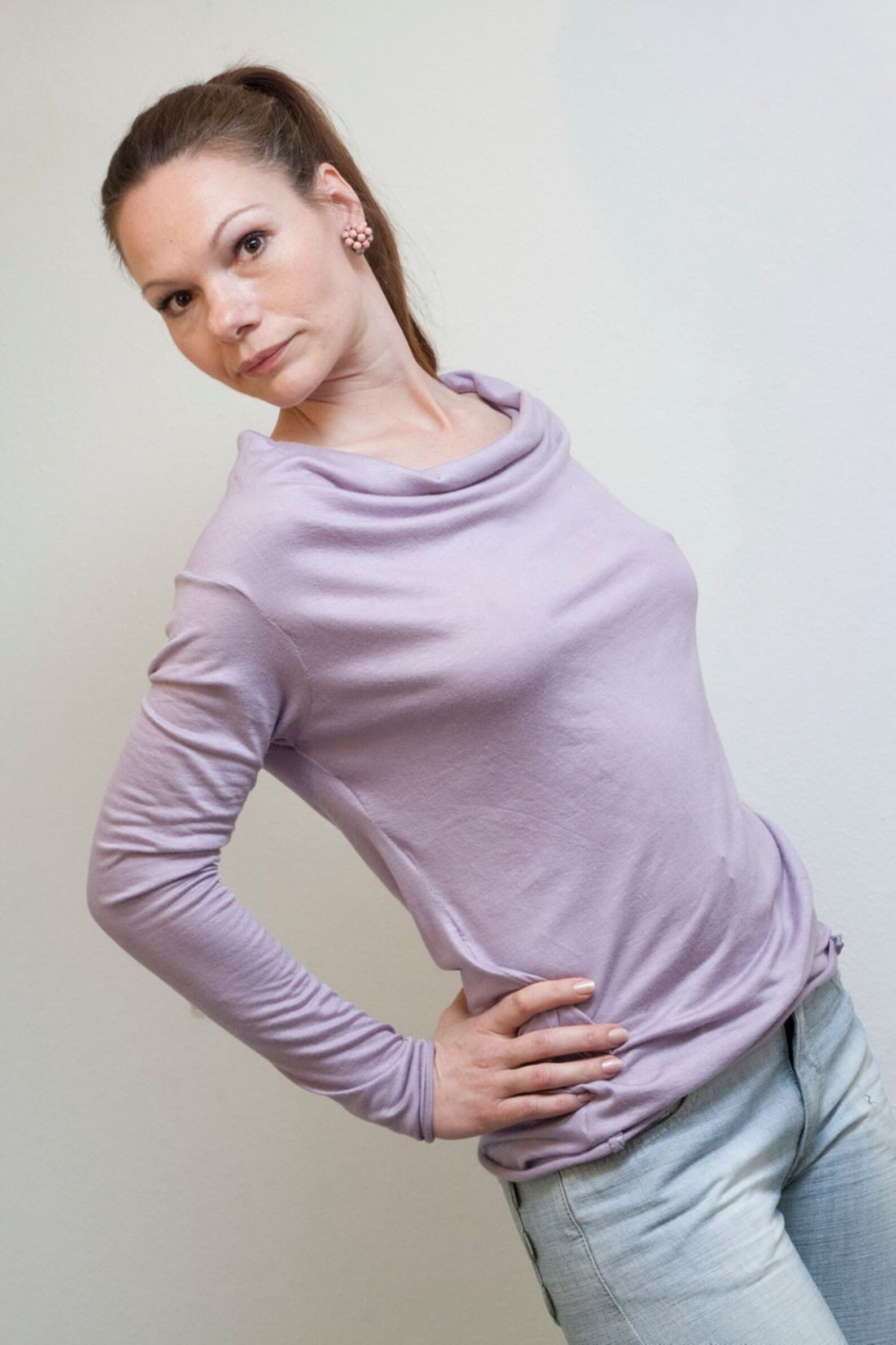 Knitted Sweater Dalma is a Summer Knitted Sweater With a Wavy - Etsy