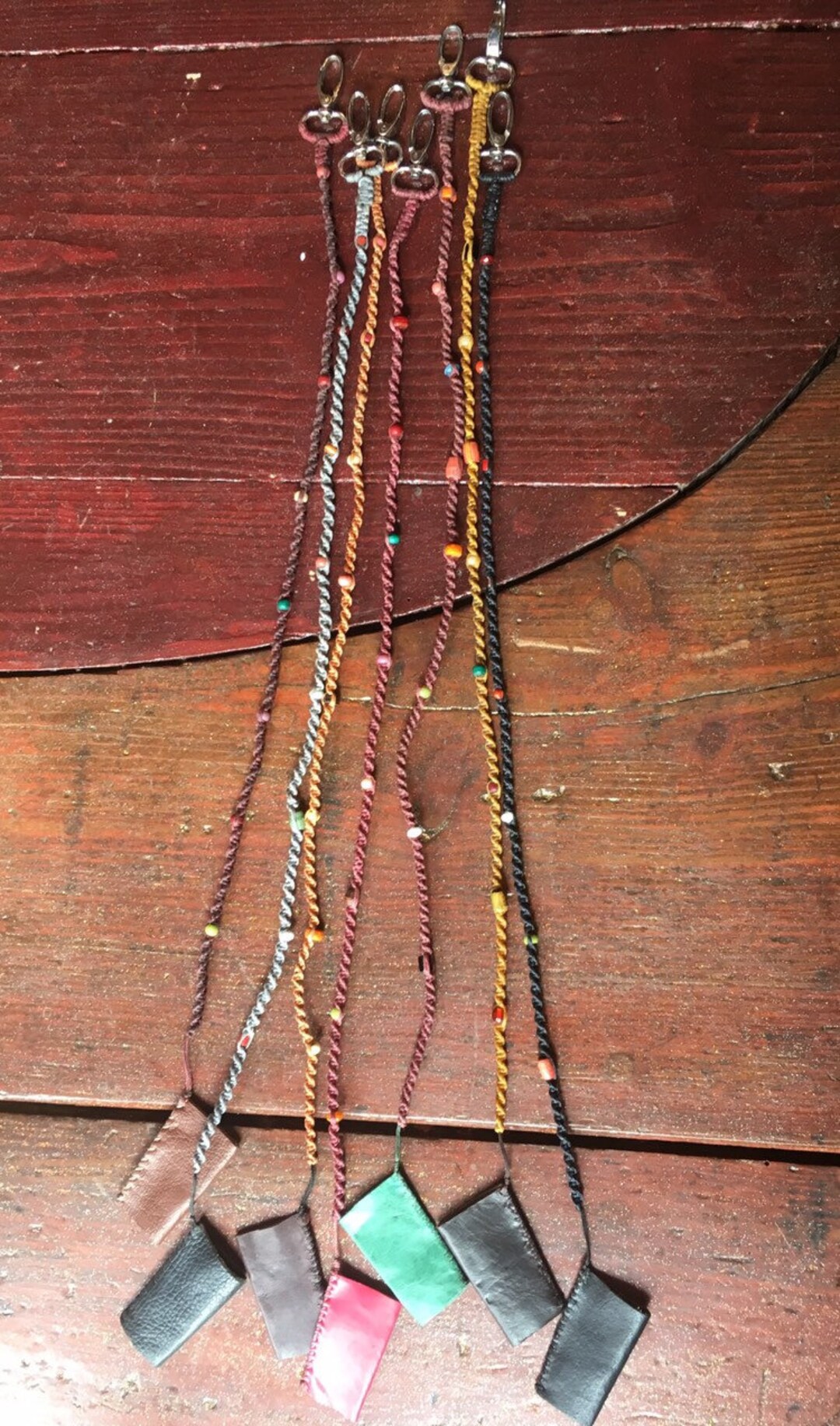 Handmade Macrame Leather Strong Lighter Holder Anti Theft Hands Free ...