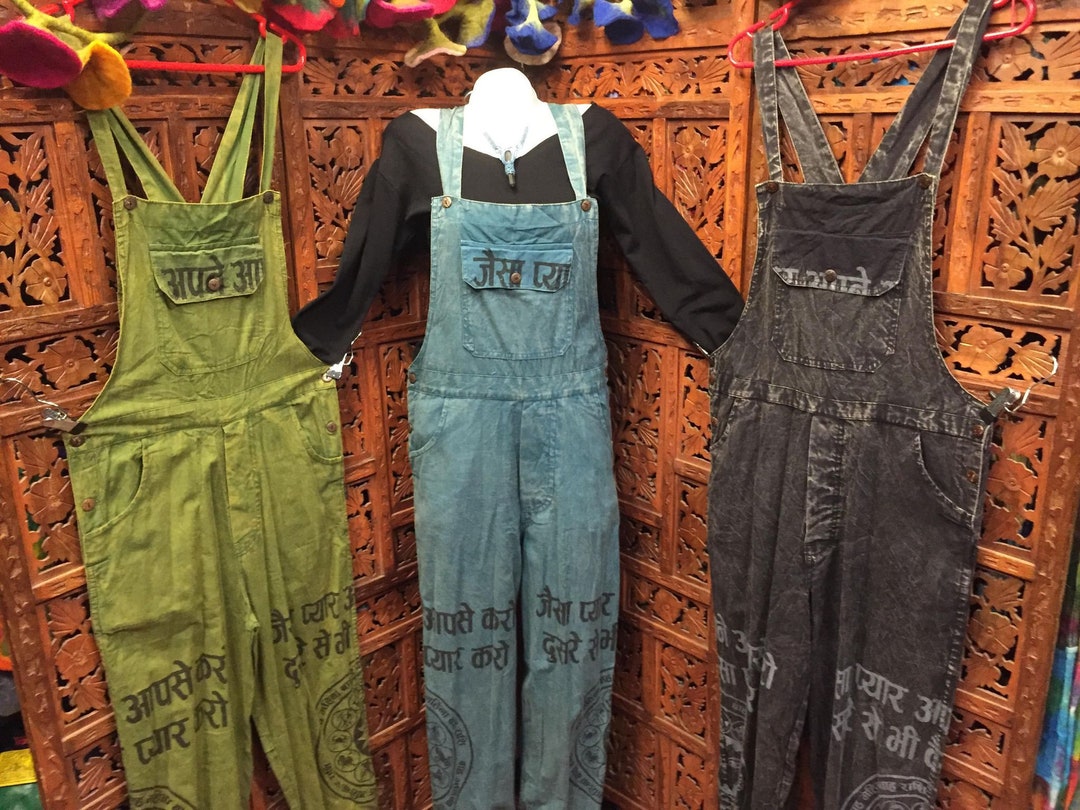 Rebel Buddha Classic Cut Unisex Cotton Dungaree Jump Suit Romper Play ...