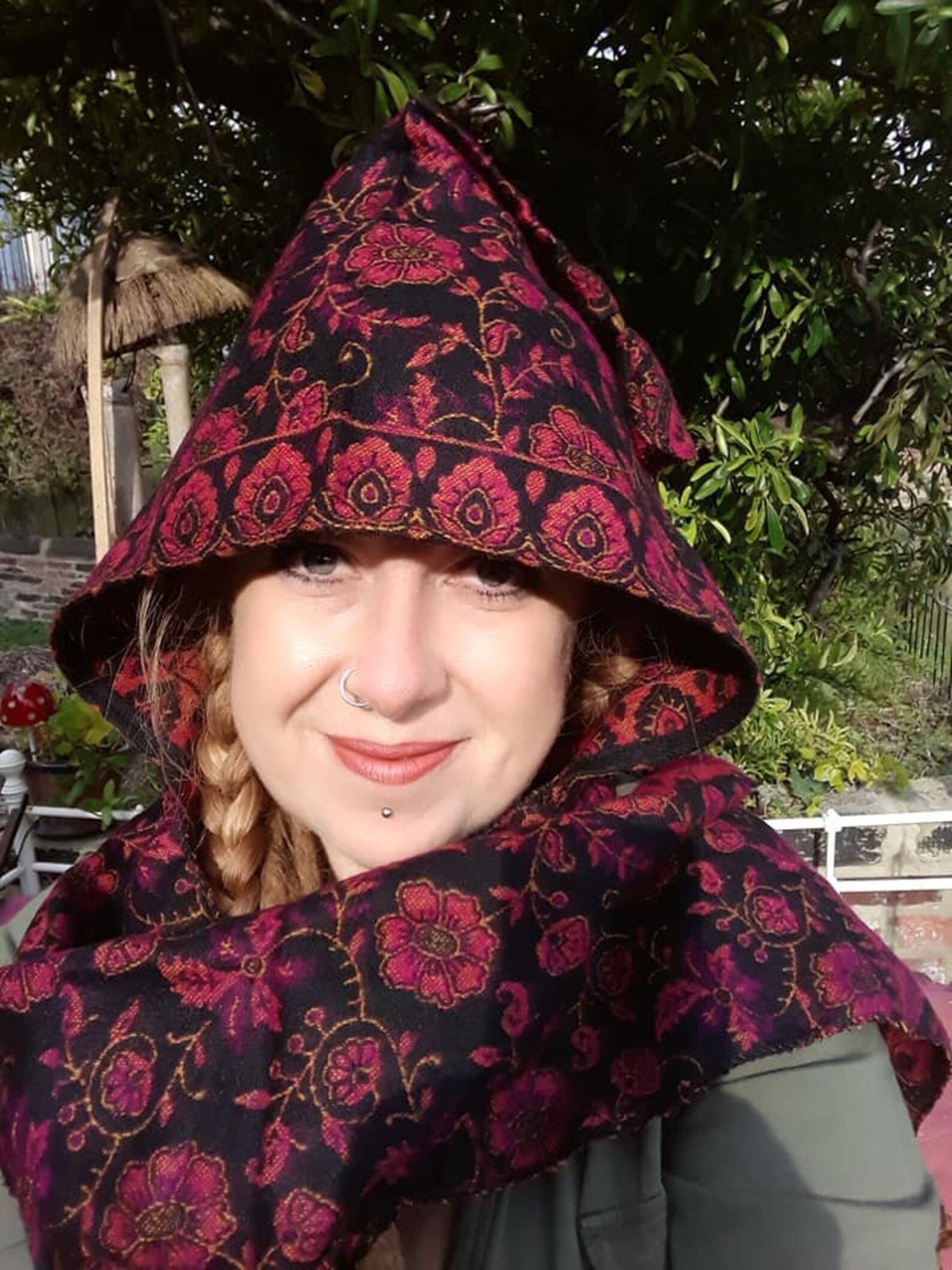 Cute Elf Hood Scarf Wrap Bohemian Vegan Friendly Winter Thermal Blanket ...