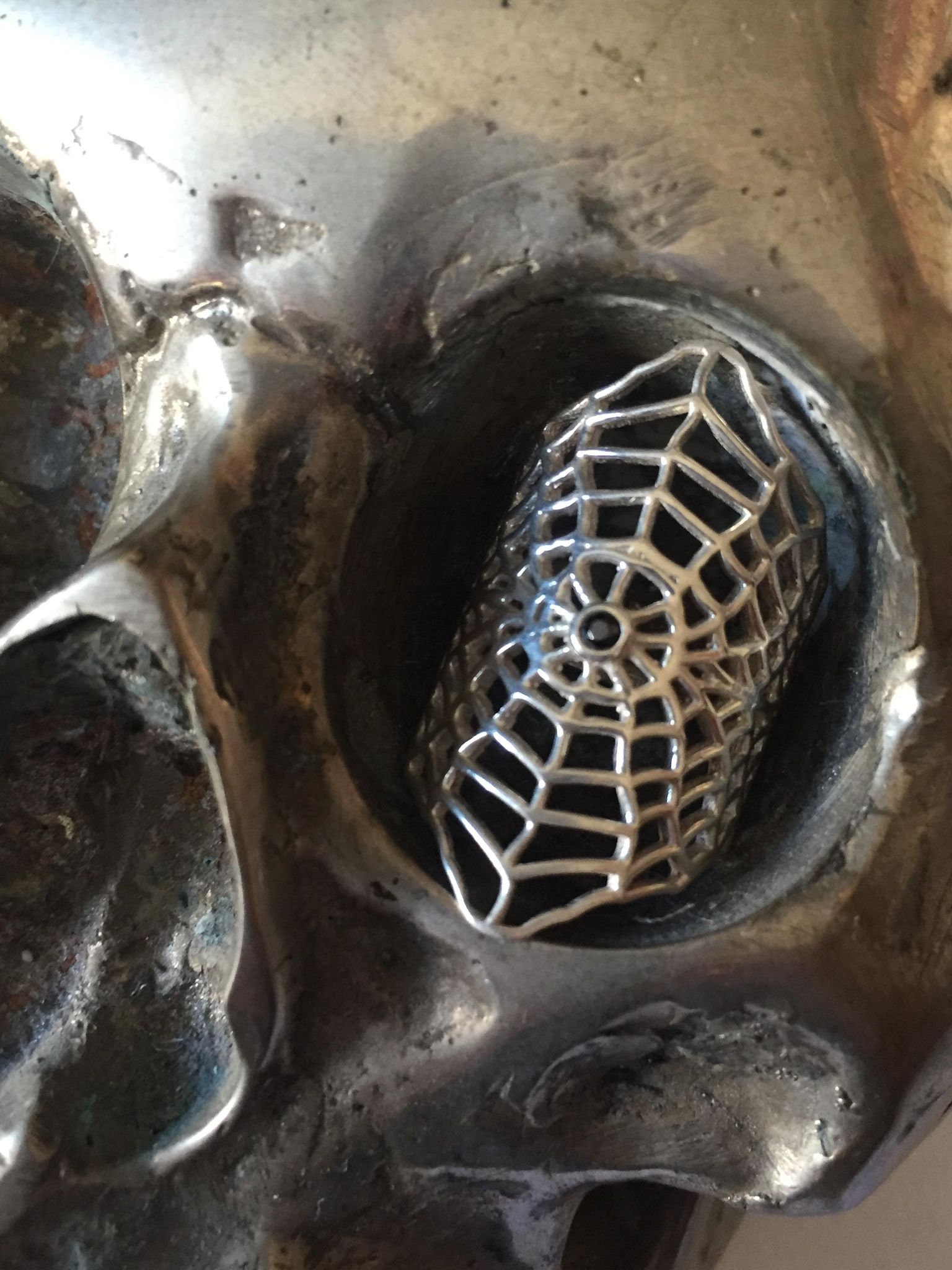 Goth Gothic Punk Vampire Cobweb Spider Web 925 Sterling Silver | Etsy