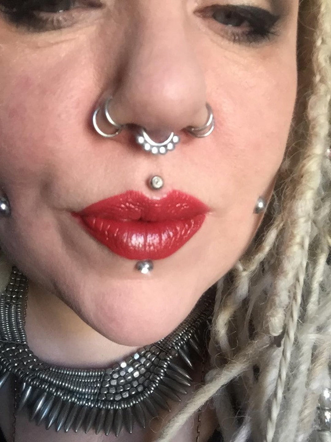 Clip on Illusion Body Piercing Ring for Septum Nostril Lobe Etc Silver ...