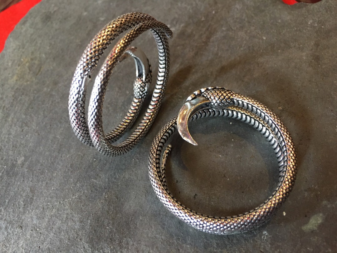 Gothic Goth Punk Silver Plated Brass - Claw Ear Weights - PAIR Spiral ...