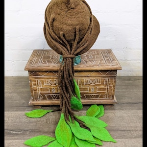 Handmade Felt Tree of Life Spirit Leaf Vine Forest Imp Woodland Fae Hat ...