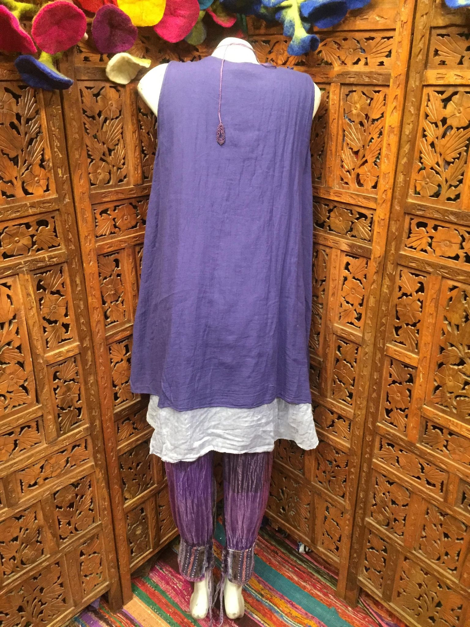 Beautiful Double Ruffle Free Flow Goddess Flared Sun Dolly Dress One ...