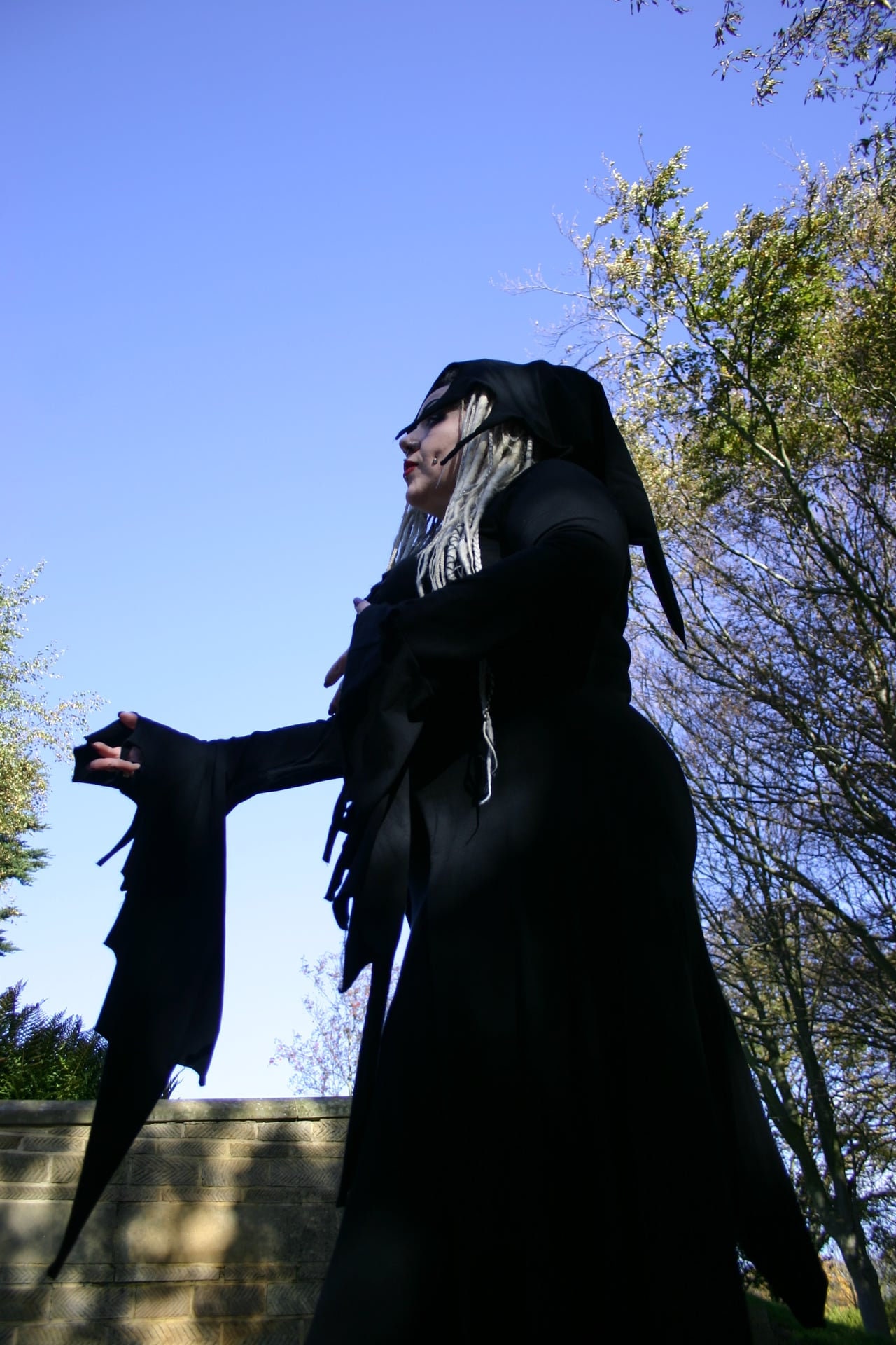 Goddess Ritual Ragged Hooded Ceremony Dress With Corset Bodice - Etsy UK