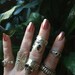 Goth Gothic Punk Vampire Cobweb Spider Web 925 Sterling Silver Finger ...