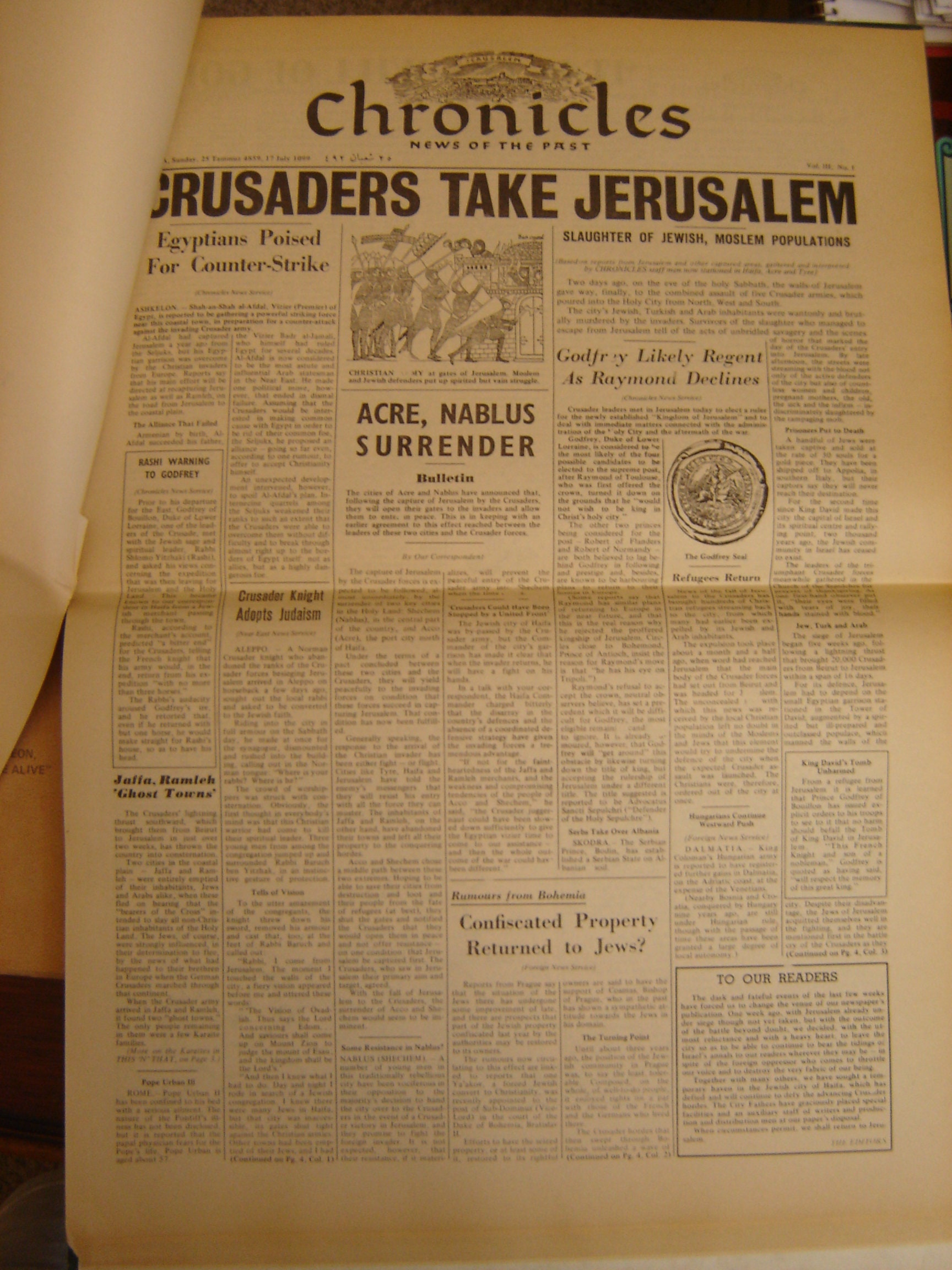 CHRONICLES: News of the Past. Story of the Bible, in the Background of ...