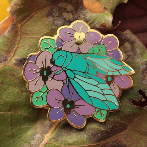 Botanical Bug Enamel Pin Set of 4 online Exclusive Pricing - Etsy