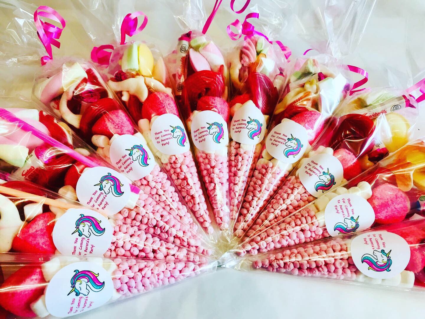Unicorn Personalised Sweet Cones pre Filled Sweet Cones - Etsy UK