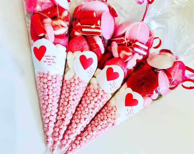 Valentine's Day Themed Sweet Cones, Perfect Treat for Valentines Day ...
