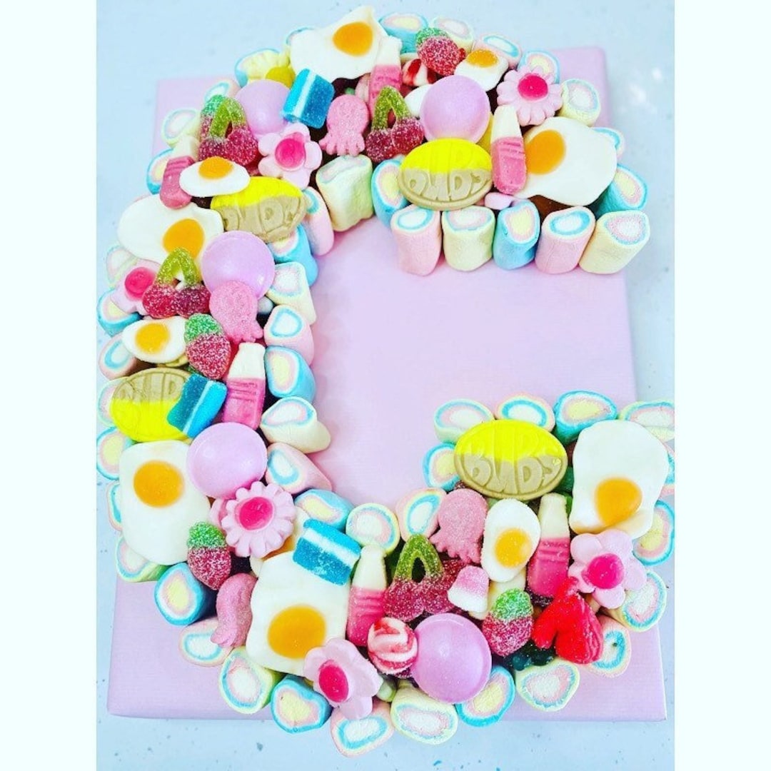 Sweet Cake Single Letter filled With 100% Pick and Mix - Etsy UK
