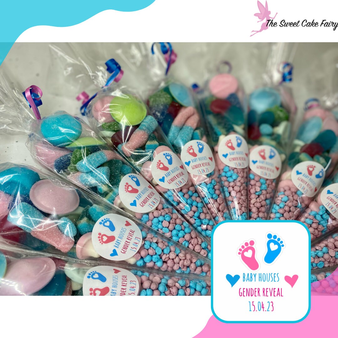 Pink & Blue Sweet Cones, Perfect for Mermaid Parties, Birthdays, Sweet ...