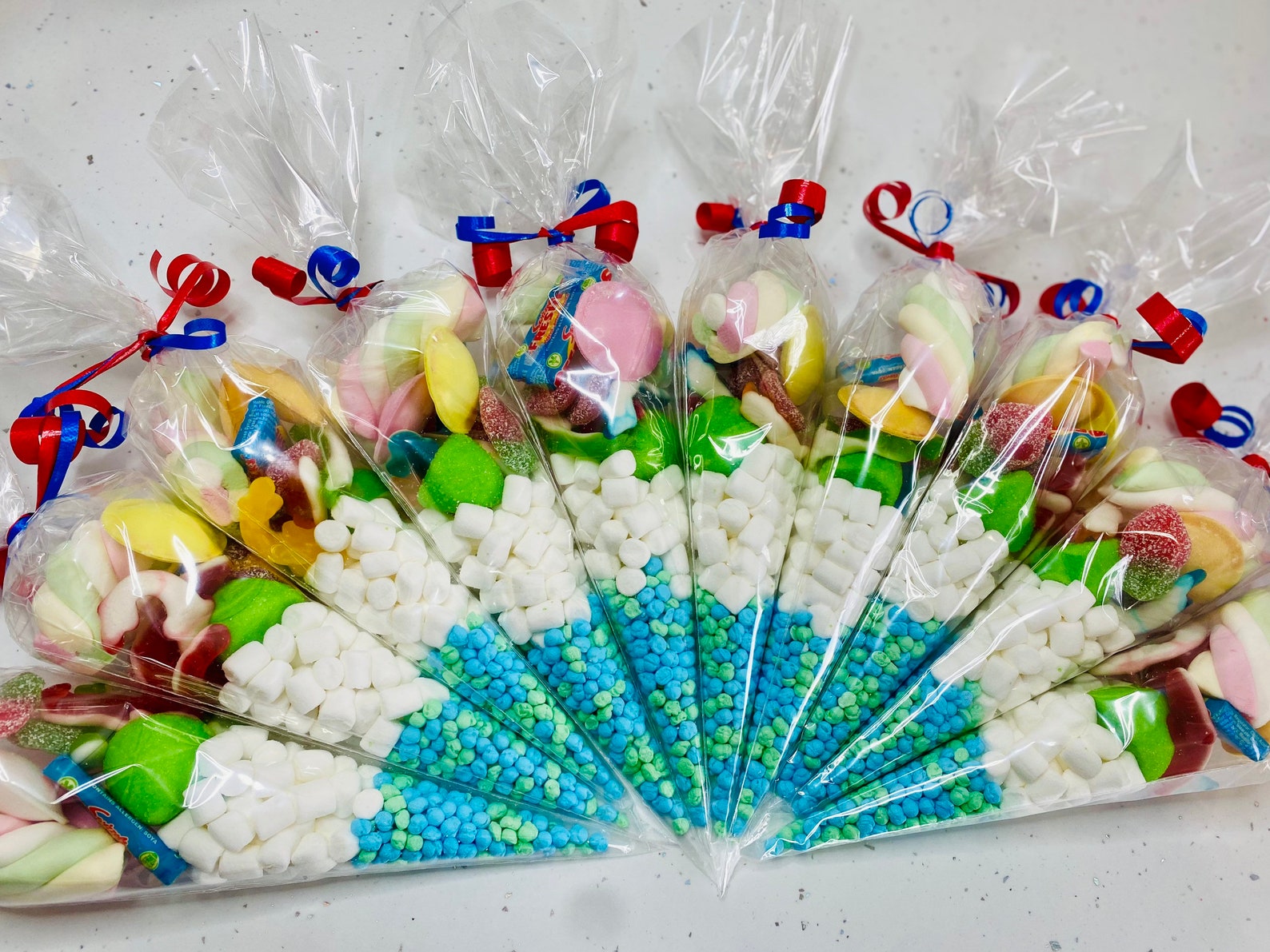 Sweet Cones Party Favors: Pre-filled Candy Treat Bags, Pack of 20 - Etsy UK