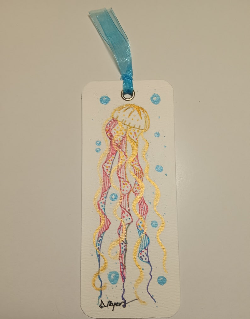 Jellyfish Bookmark - Etsy