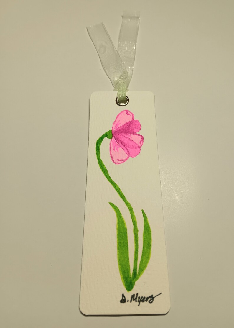 Single Flower Bookmark - Etsy