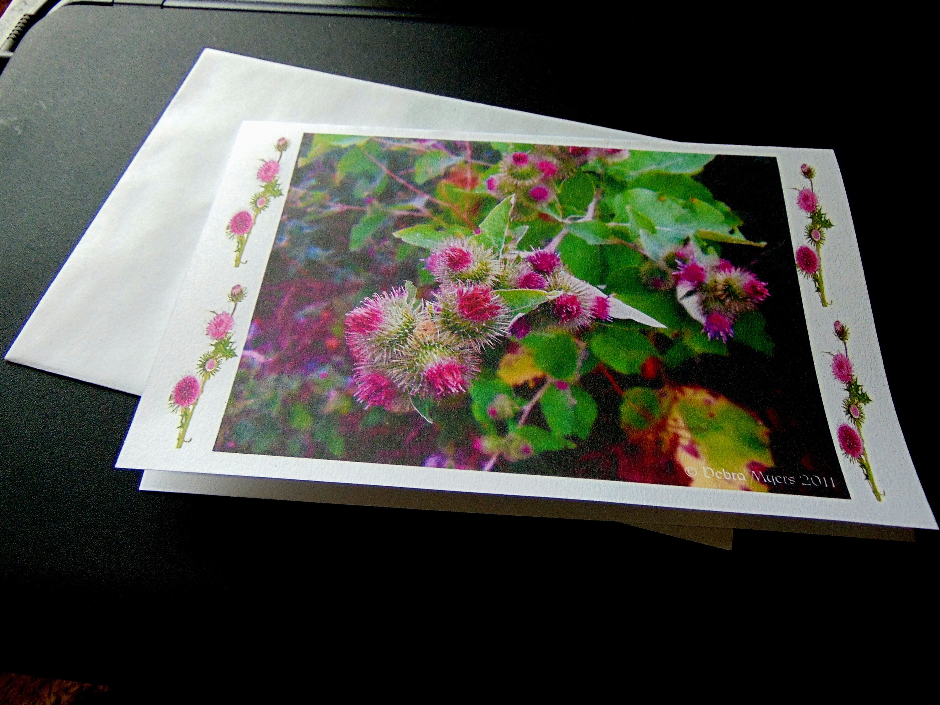 Thistle Note Card - Etsy