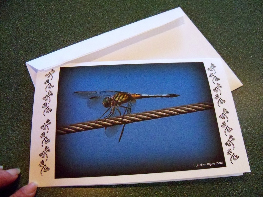 Dragonfly Note Card - Etsy