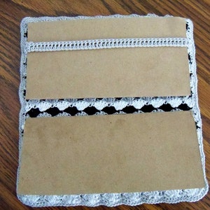 Crocheted Checkbook Cover Tri-color - Etsy