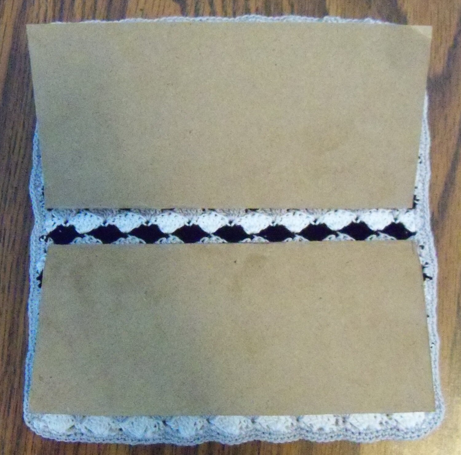Crocheted Checkbook Cover Tri-color - Etsy