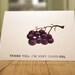 Thank You. I'm Very Grape-ful. Blank, Illustrated, Fruit Pun Greeting ...