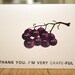 Thank You. I'm Very Grape-ful. Blank, Illustrated, Fruit Pun Greeting ...