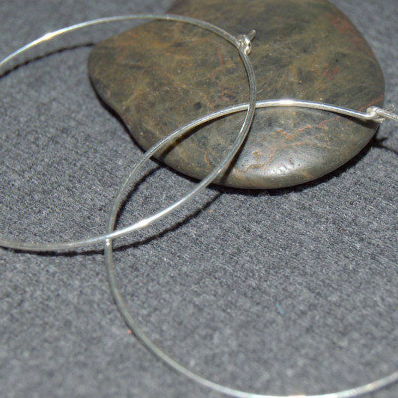 Thin Hoops - Etsy