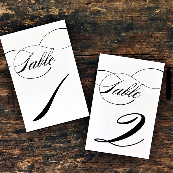 Calligraphy Numbers - Etsy
