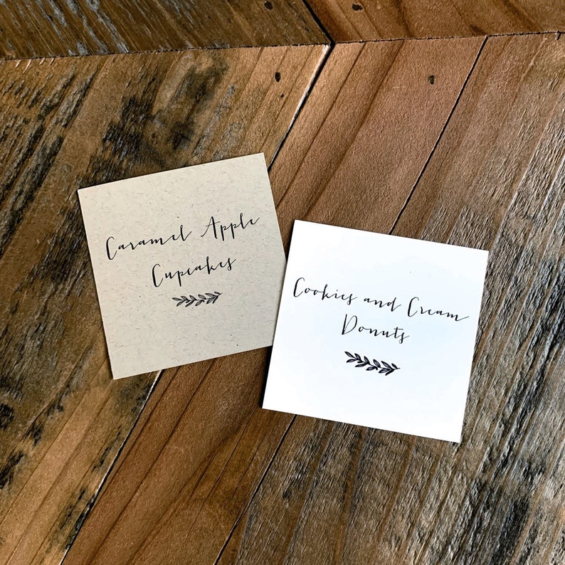 Dessert Table Signs Dessert Table Labels Buffet Table Signs - Etsy