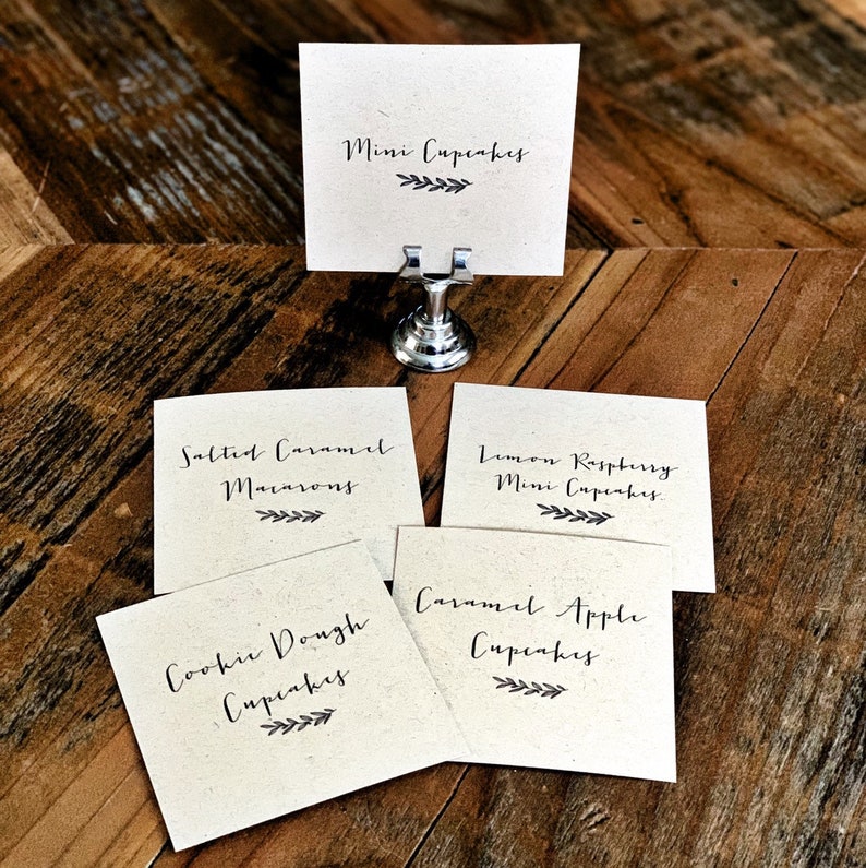 Dessert Table Signs Dessert Table Labels Buffet Table Signs - Etsy