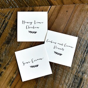 Dessert Table Signs, Dessert Table Labels, Buffet Table Signs, Buffet ...