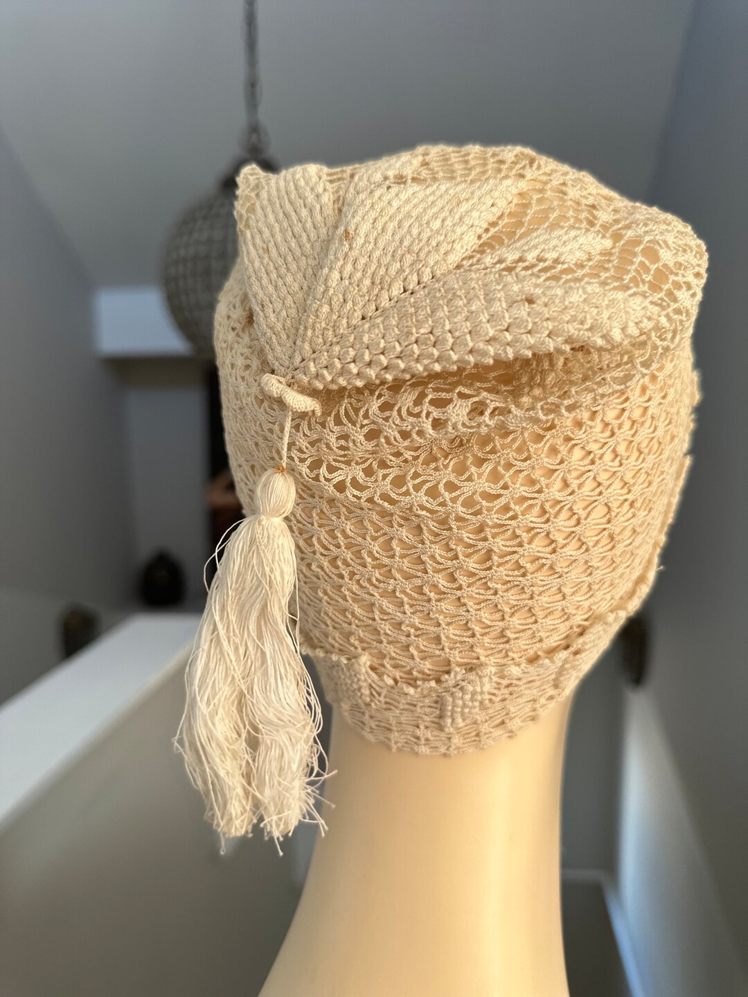 Antique 1800s Men’s Night Cap Crochet Bonnet Men’s Bonnet - Etsy