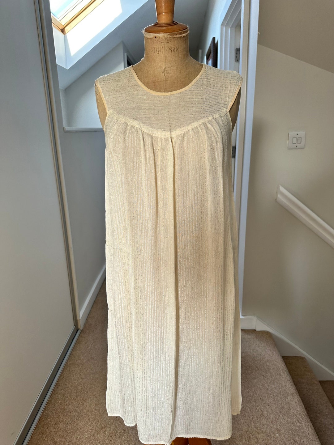 1950s Cream Silk Smock Slip - Etsy