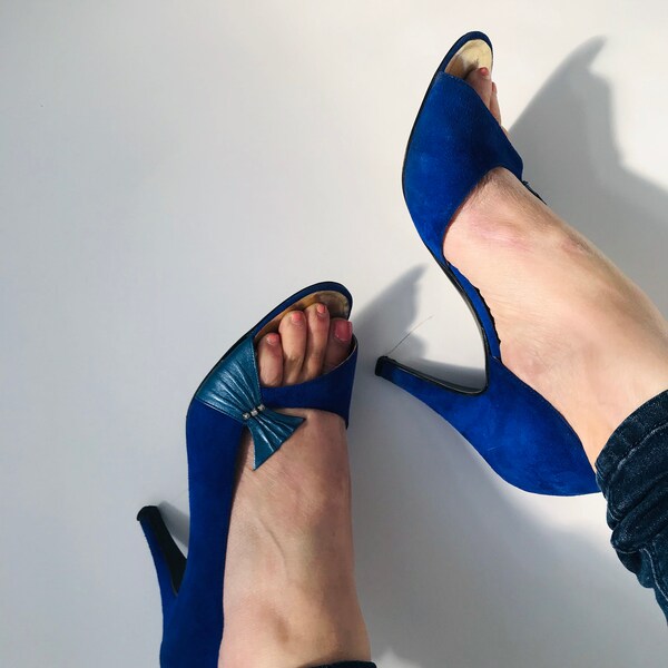 Cobalt Blue Shoes - Etsy