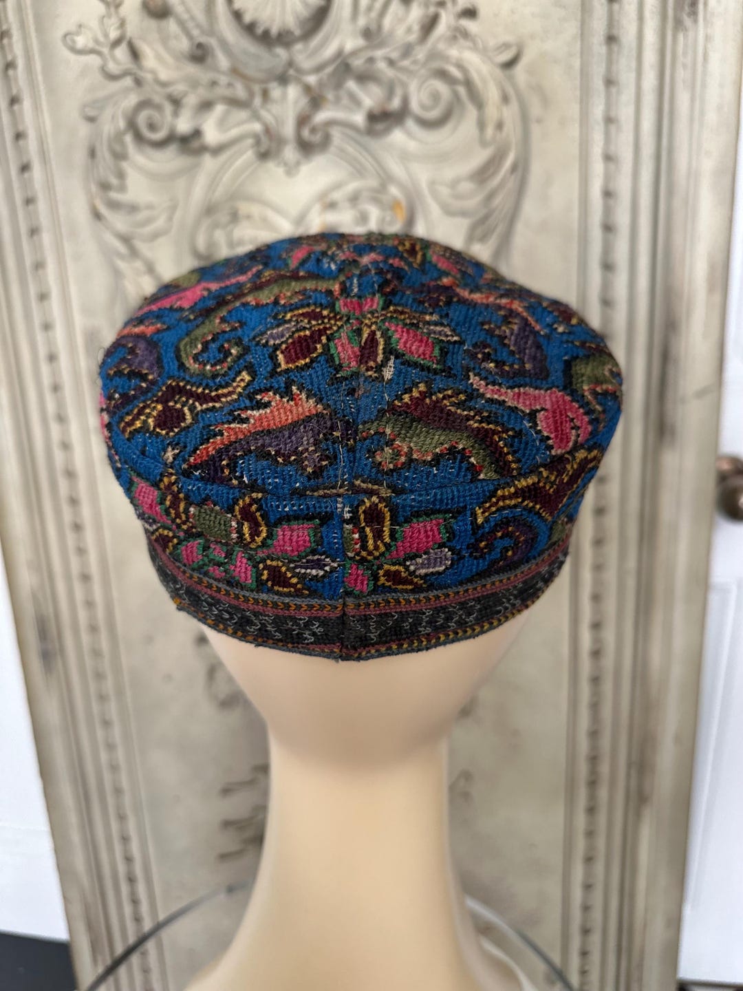 Antique Embroidered Colourful Smokers Hat From Uzbekistan Boho Cap - Etsy