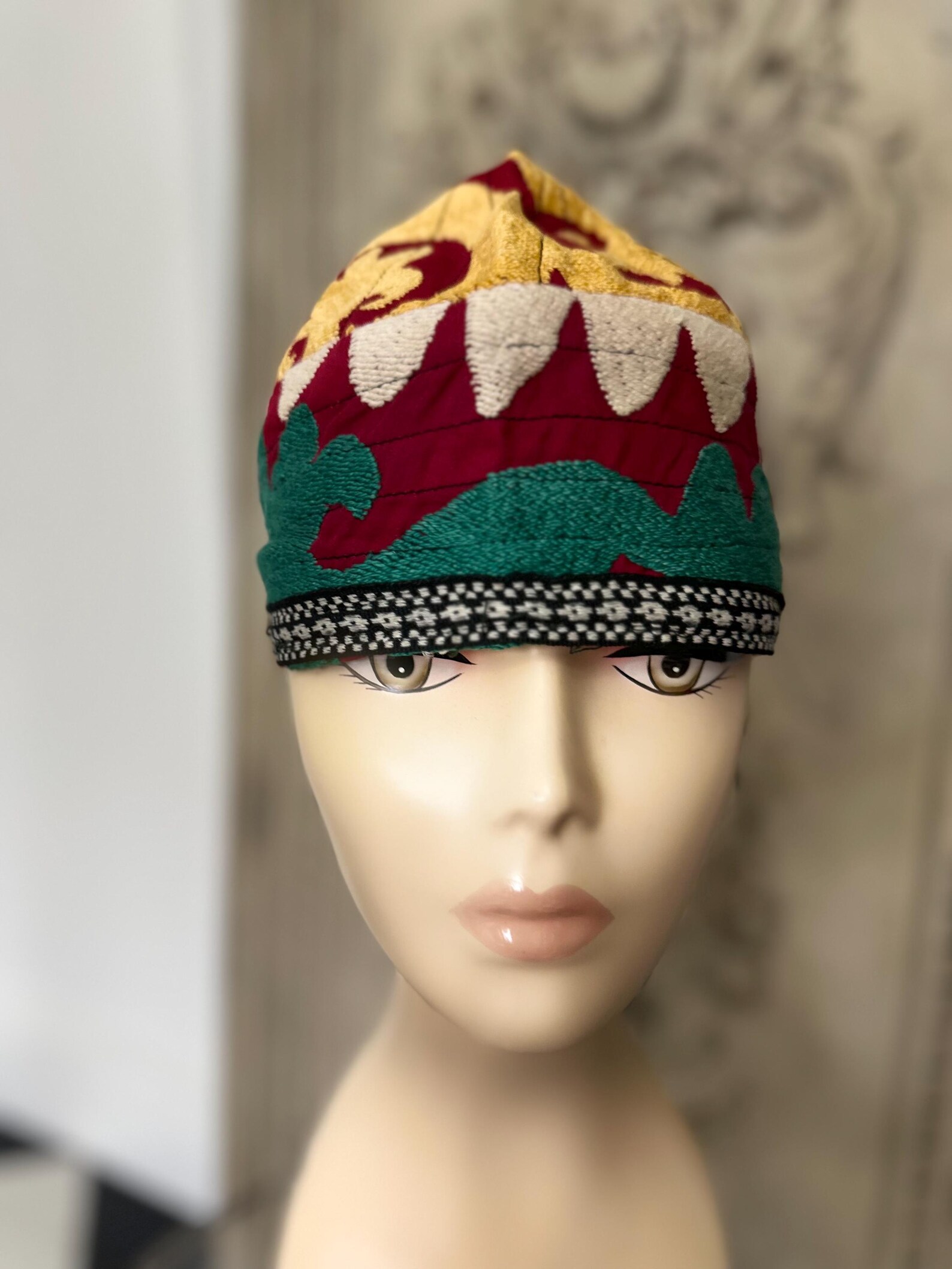 Antique Suzani Smokers Hat From Uzbekisdan - Etsy
