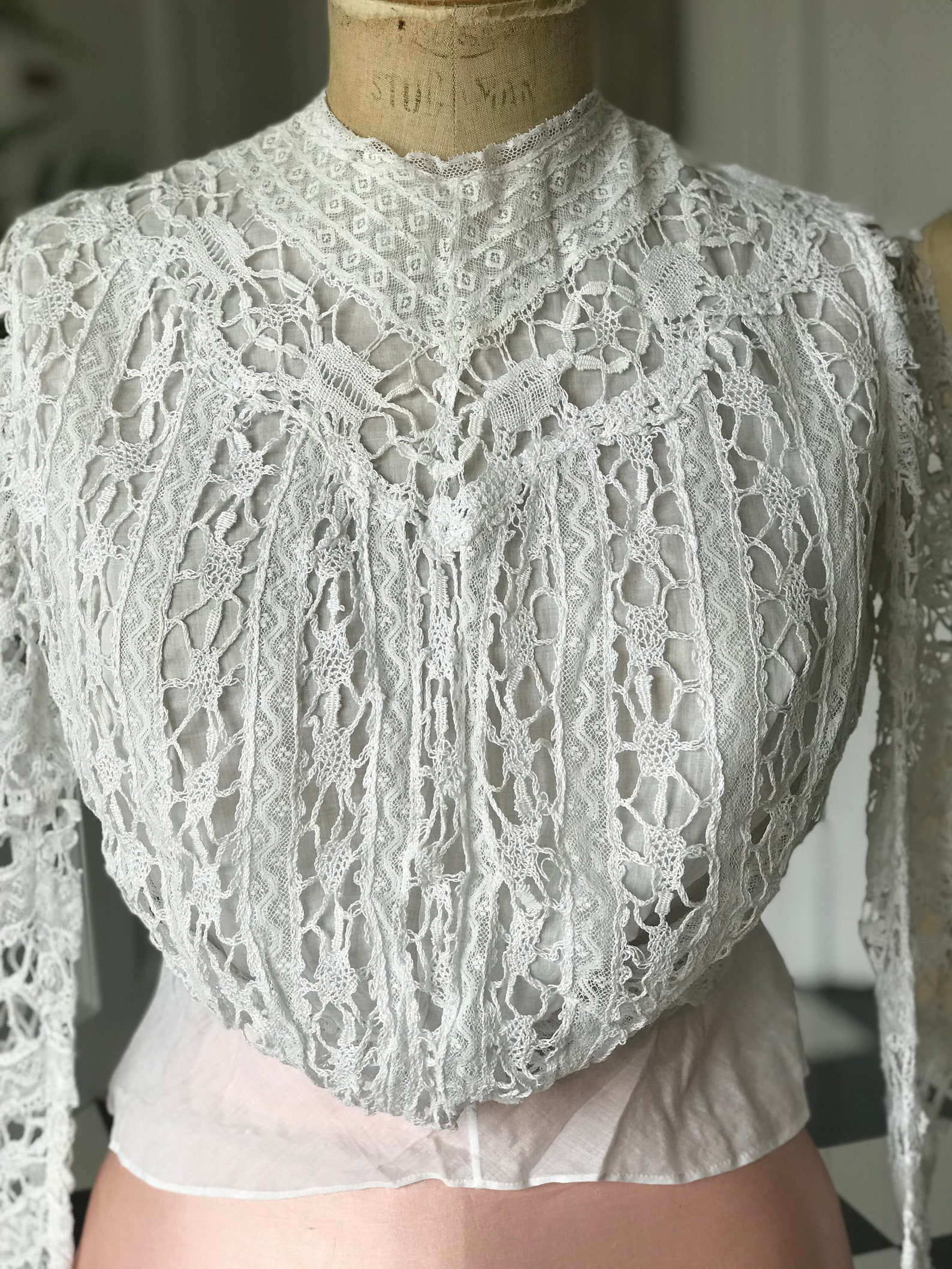 Antique Lace and Maltese Lace Belle Époque Edwardian White | Etsy