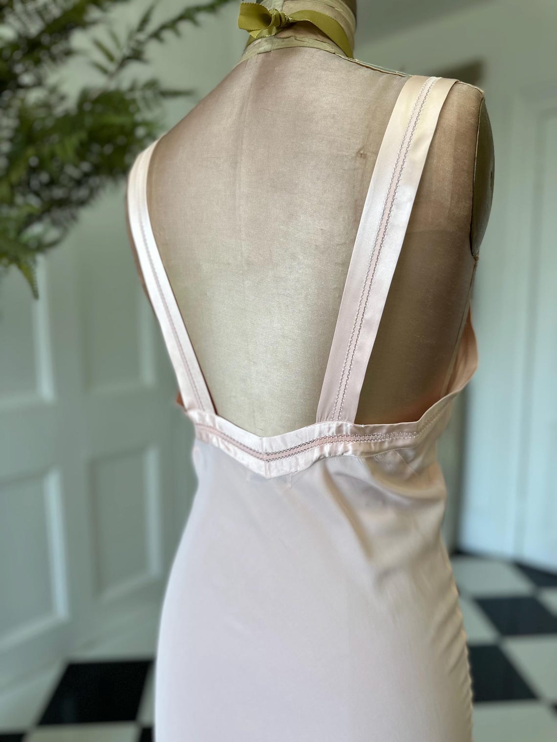 1930s Vintage Long Bias Cut Slip Peach Dress by Barbizon - Etsy
