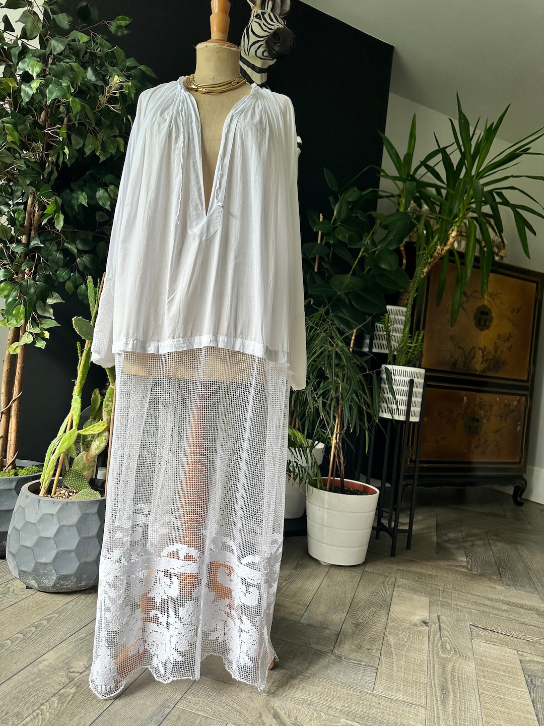 1910s Antique Priest Alb Long Linen and Lace Costume - Etsy