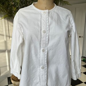 Victorian Edwardian Winter Smock Style Cotton Blouse - Etsy