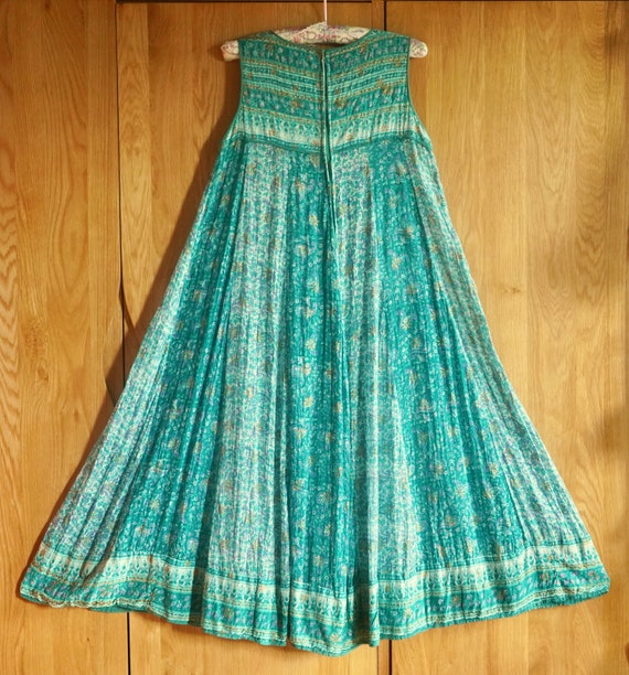 Green Dreamer-Rare 1970s Ultra Soft Block Print Patch… - Gem