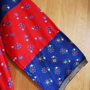 1970s Patchwork Afghan Dress, Hand Embroidered Ethnic/folk/gypsy/hippy ...